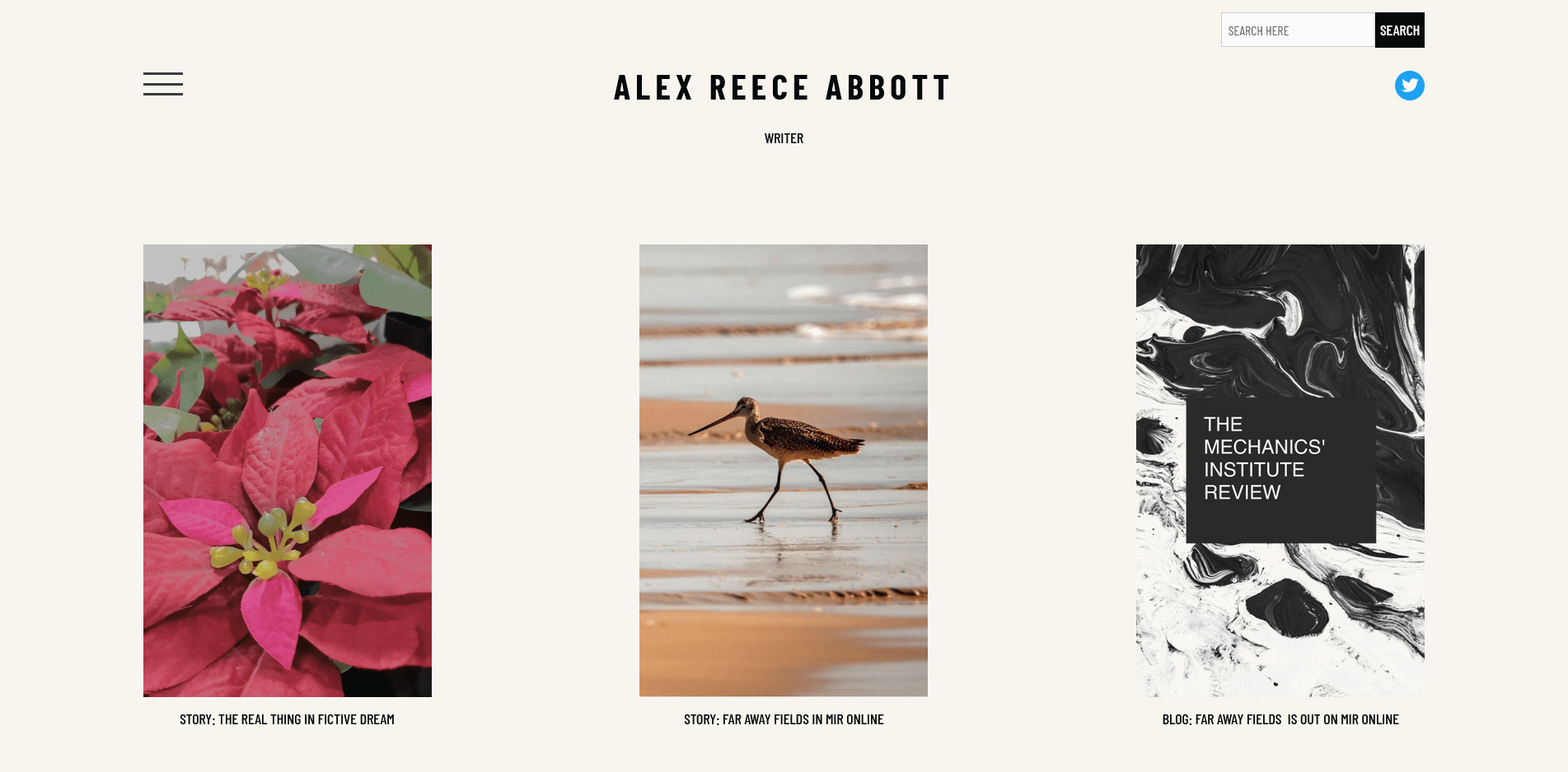 Alex Reece Abbott author – award-winning novel story flash fiction